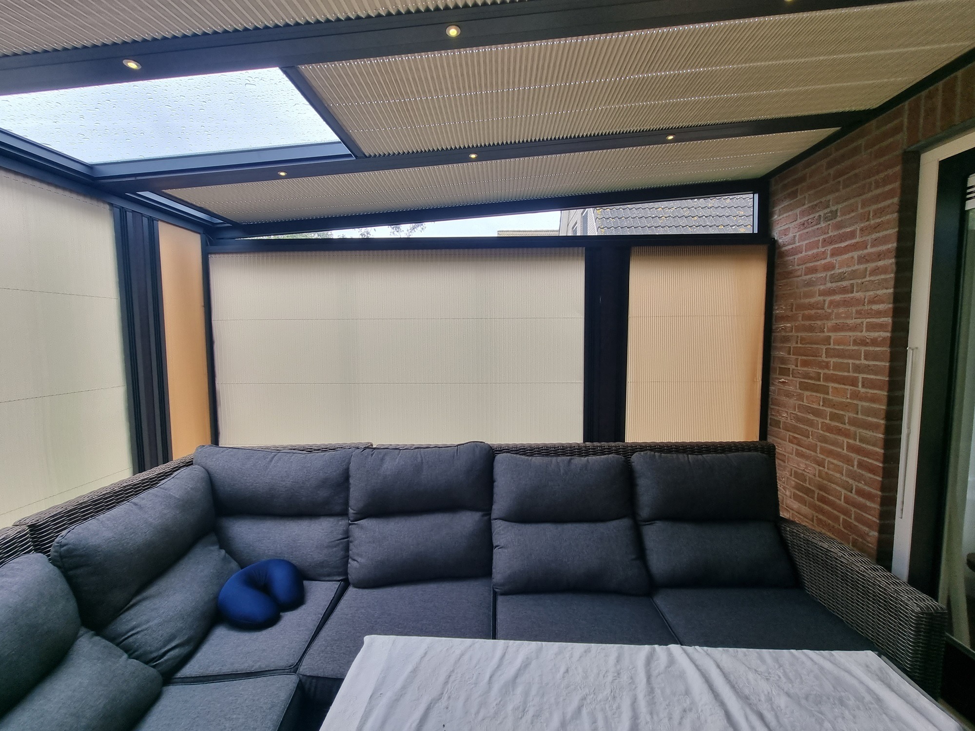 Dubbel plisse gordijn raam - Plisse XXL Gratis op maat